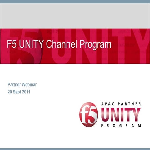 Apac unity-program-partner-presentation (22p) | PDF