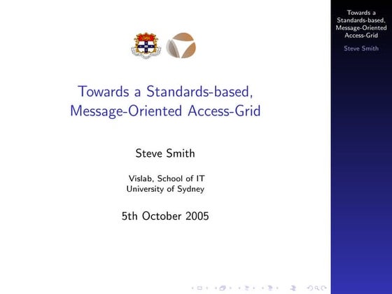 Sydgraph presentation 2004 | PDF