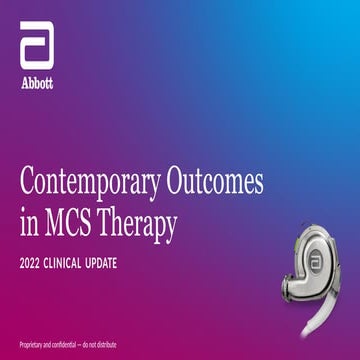 (APAC) Contemporary Outcomes for MCS Therapy.pptx
