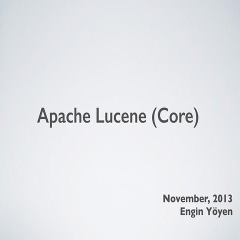 Apache Lucene | PDF | Search | Internet