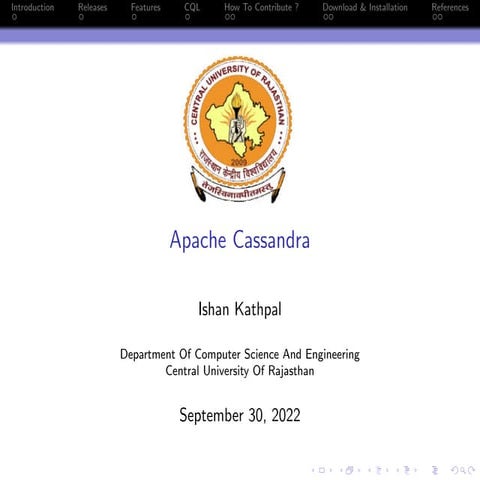 Apache Cassandra | PPT