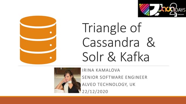 Triangle of Cassandra & Solr & Kafka | PPT Triangle of Cassandra & Solr & Kafka | PPT