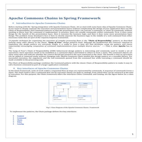 Apache commons chain in Spring Framework | PDF