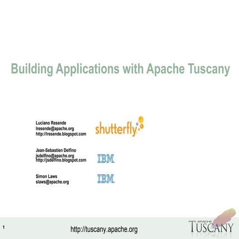 Apachecon Na 2010 Building Apps With Apache Tuscany Ppt