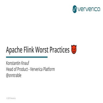 Apache Flink Worst Practices Ppt 2345