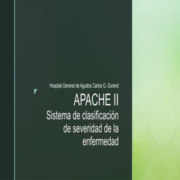 Criterios apache ll | PPTX