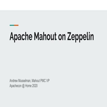Apache Mahout on Zeppelin.pptx