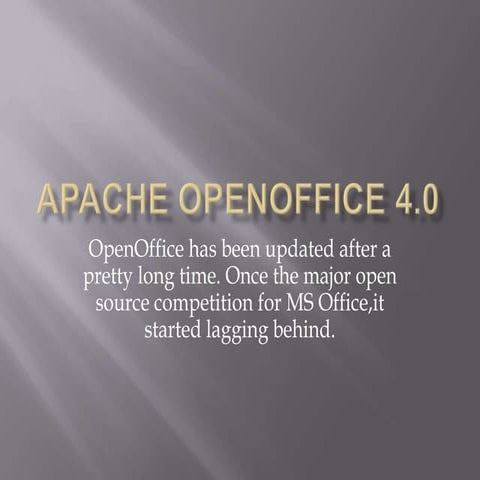 Apache open office 4 | PPT