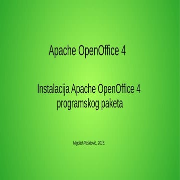 Apache OpenOffice4 | PPT