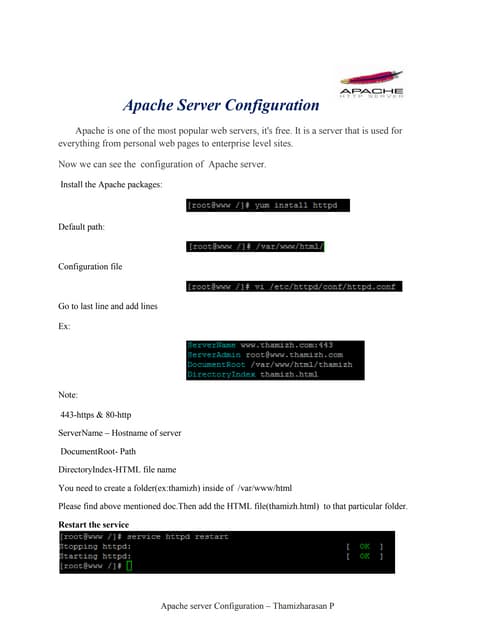 Apache Server Configuration Pdf