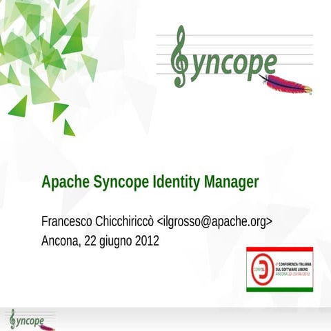 Apache Syncope Identity Manager 20120623 confsl | ODP