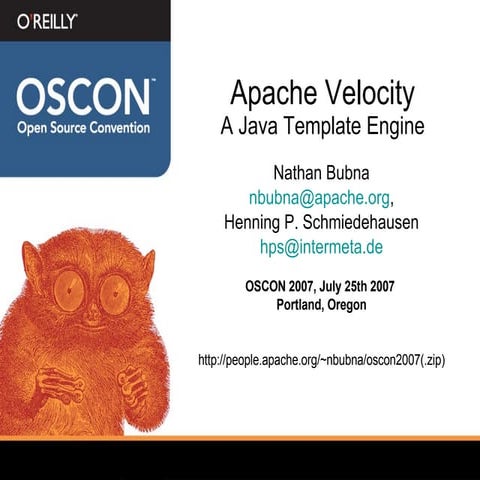 Apache Velocity Ppt