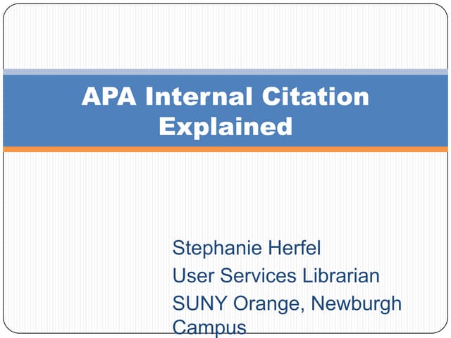 Apa Citation PPT apa-citation-ppt