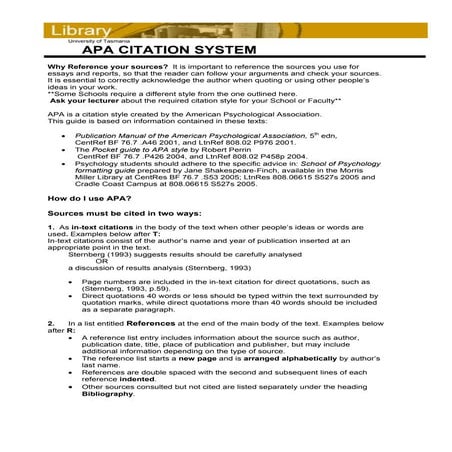 Apa citation system | PDF | Educational Assessment | Education
