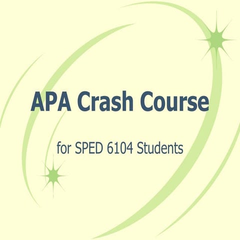 Apa citation and referencing | PPTX