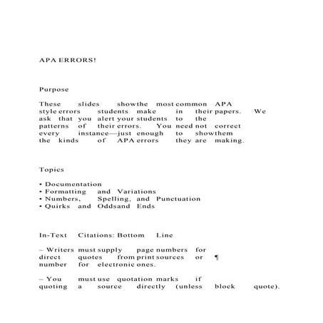 APA Sample Paper - by Chaffey College Writing Center | PDF