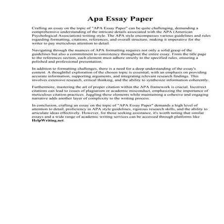 Apa Essay Paper.pdf | Theater | Fine Art
