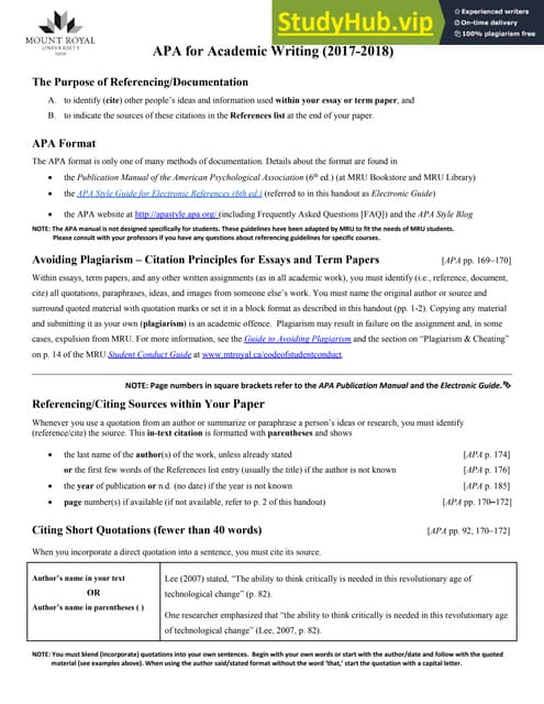 Apa Documentatio(10) | PDF | Homework and Study | Education