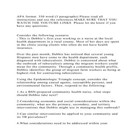 APA format. 350 word (3 paragraphs) Please read all instructions and.docx