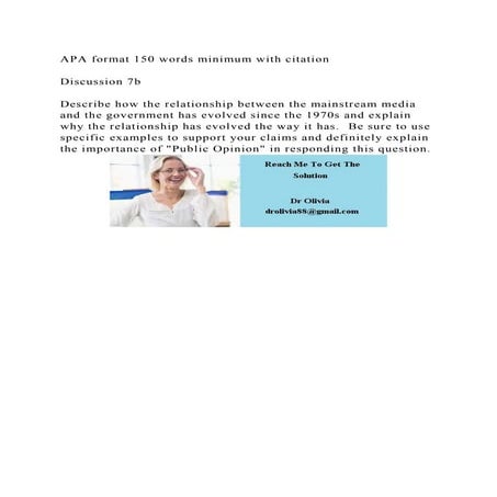 APA format 150 words minimum with citation Discussion 7bDesc.docx