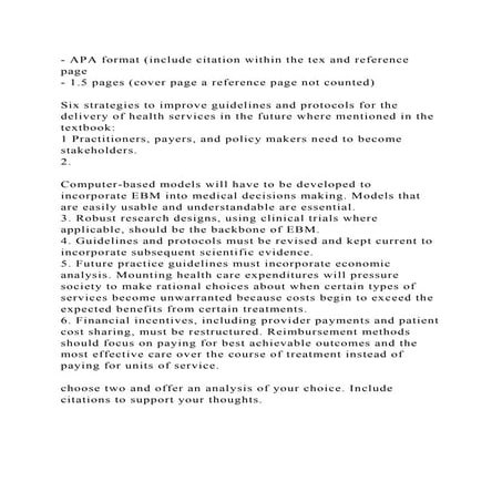 - APA format (include citation within the tex and reference page- .docx