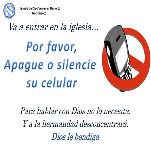 Apagar o silencie su celular | PPTX