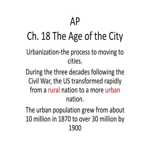 Ap age of the city | PPT