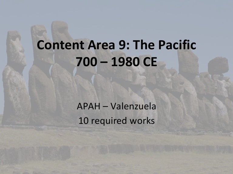 AP Art History Unit 9: The Pacific