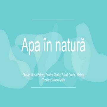 Apa in natura_power_point | PPTX