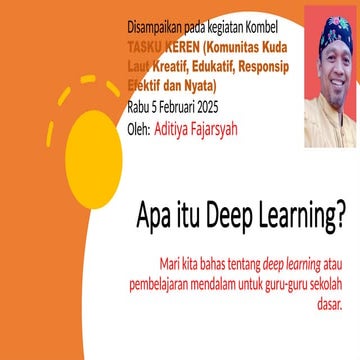 Pemahaman sederhana tentang deep learning | PPTX