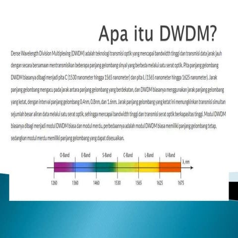Apa itu DWDM menjelaskan tentang project dwdm | PPTX