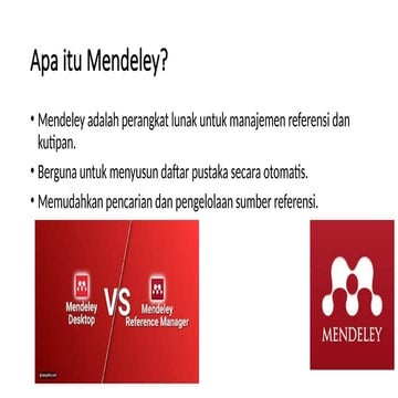 Menggunakan Mendeley | PPTX