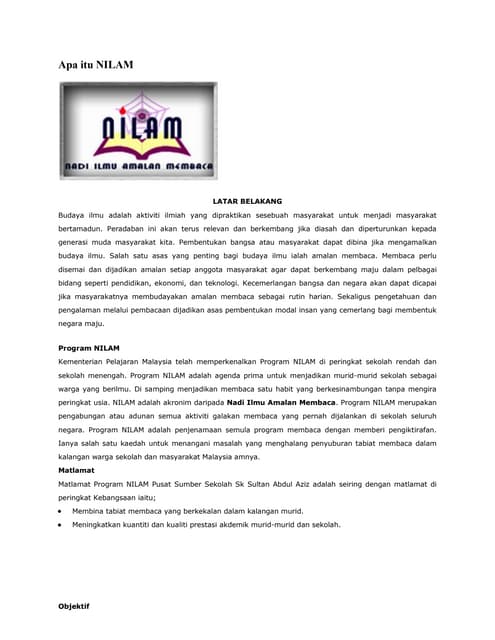 Bacaan nilam | PPT