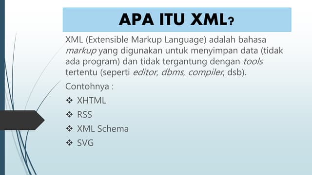 Apa itu XML - JSON - JavaScript - Front end & Back end | PPT Apa itu XML - JSON - JavaScript - Front end & Back end | PPT