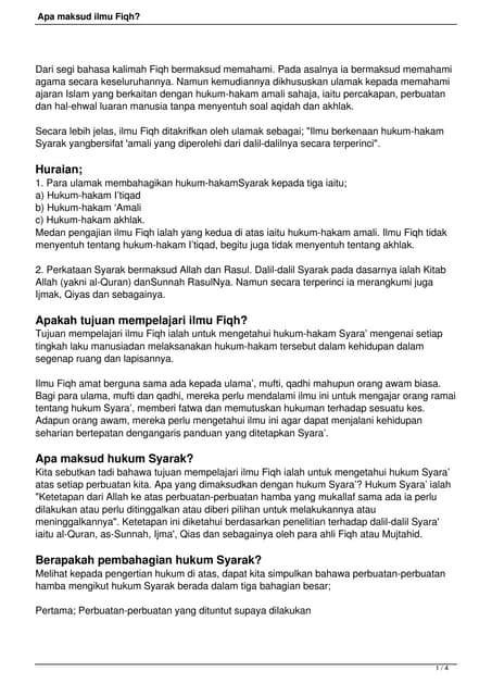Doa wahdah | DOCX