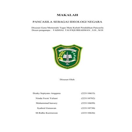 sayaa punya makalah yang harus dikerjakan | PDF