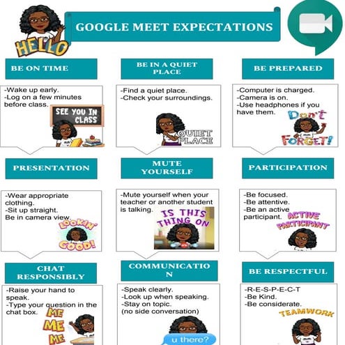 Google Meet Expectations | PPTX | Style & Fashion