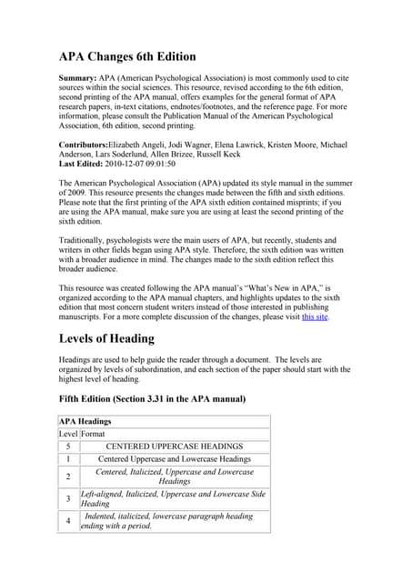 Apa 7th edition ppt | PDF | Education