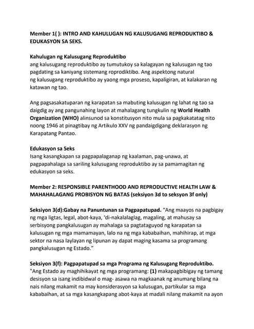 Reproductive Health Law | PPTX