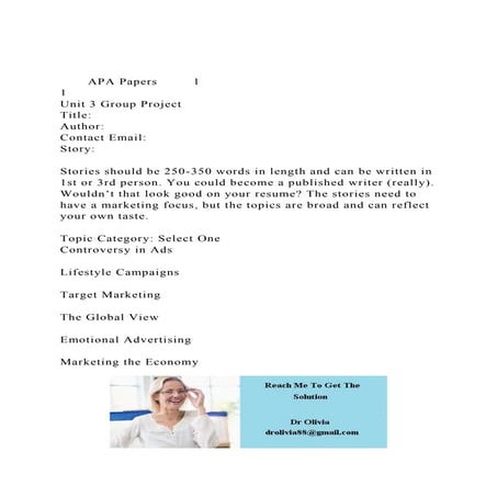 APA Papers 11Unit 3 Group Project .docx