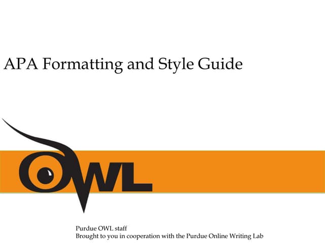APA (7th Edition) Formatting and Style Guide | PPT