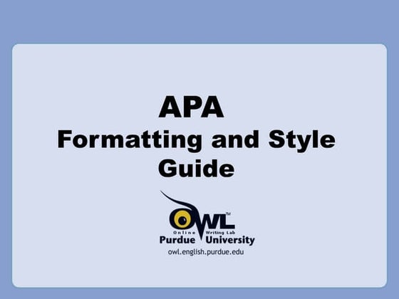 Apa 7th edition ppt | PDF | Education