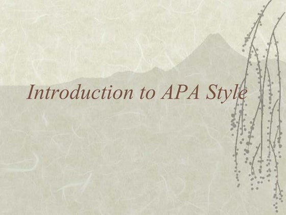 Apa 7th edition ppt | PPT