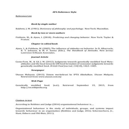 Apa reference style | PDF