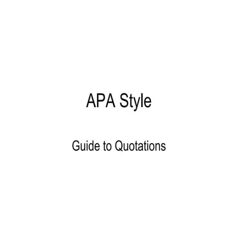 APA referencing | PPT