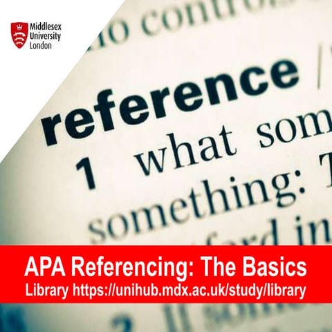 APA 7th edition reference guide | PPT