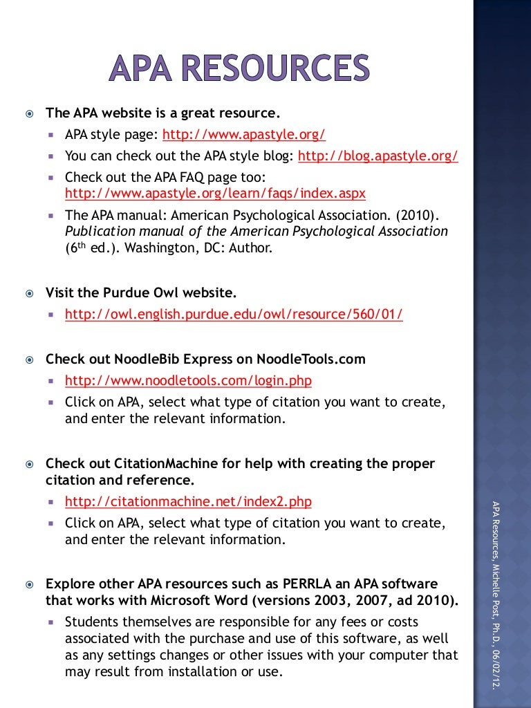 QuickSheet_APA_Resources