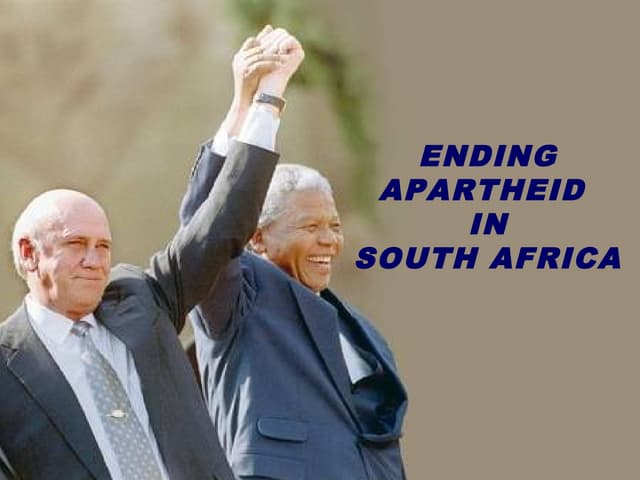 History of apartheid in south africa | PDF