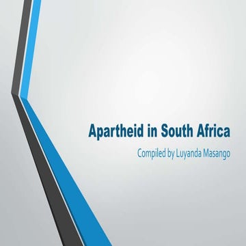 Apartheid in south africa | PPTX