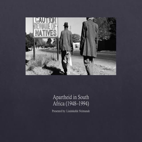 Apartheid In South Africa Slides #.pptx1 | PPTX